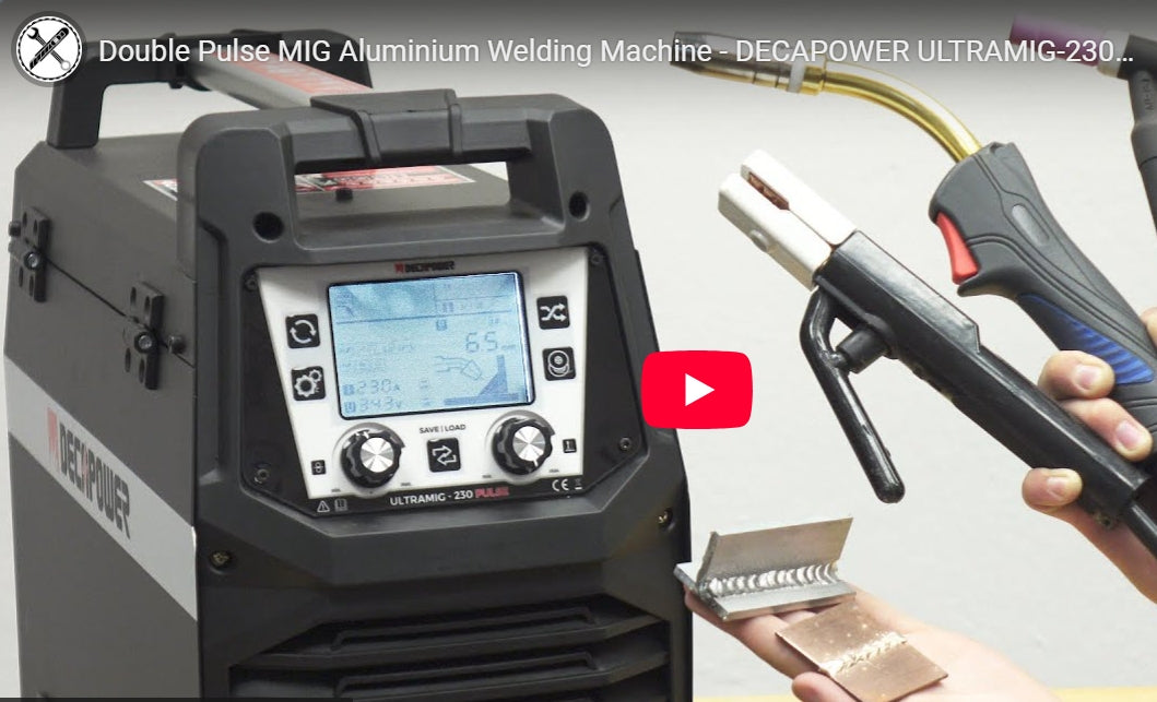 Double Pulse MIG Aluminium Welding Machine - DECAPOWER ULTRAMIG-230 ...